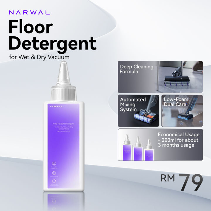 [Free Gift] Narwal Detergent for Wet & Dry Vacuum | Lazada