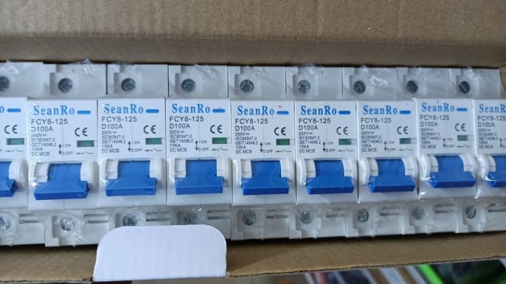 mcb dc 1P mcb panel surya 80A 100A 125A mcb PV motor listrik seanro ...