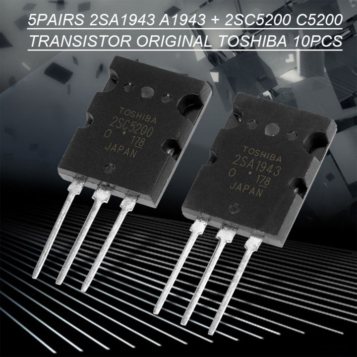 5 Pair Black 2SA1943 2SC5200 High Power Matched Audio Transistor High ...