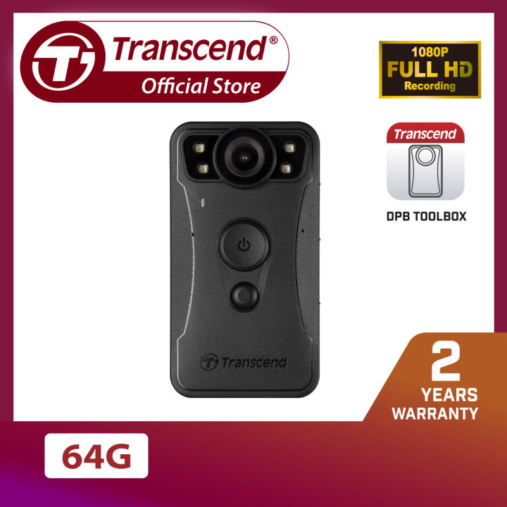 Transcend DPB30 DrivePro 30 Bodycam Body Camera Security 64GB | Lazada