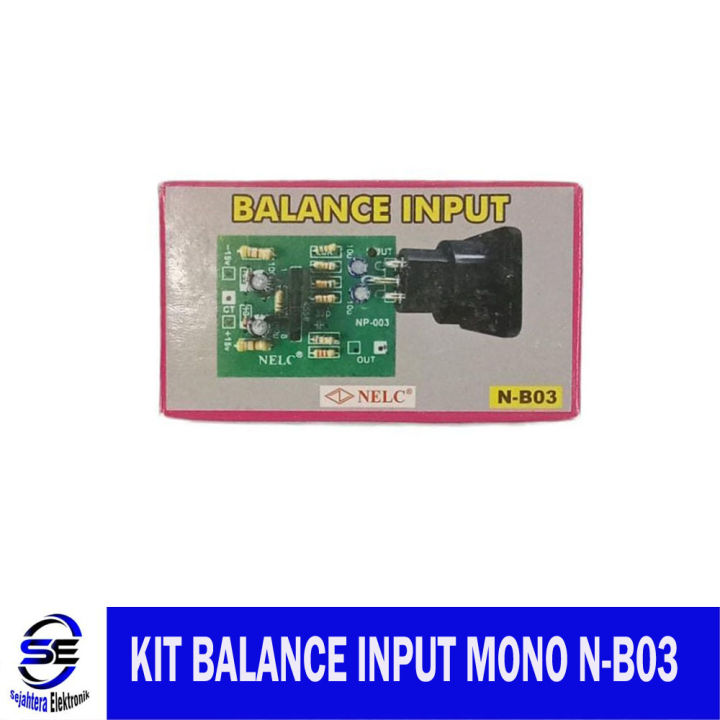 KIT BALANCE INPUT MONO N-B03 NELC CT15 VOLT / Dapat menggunakan Trafo 1A CT 15 VOLT / BISA BAYAR ...