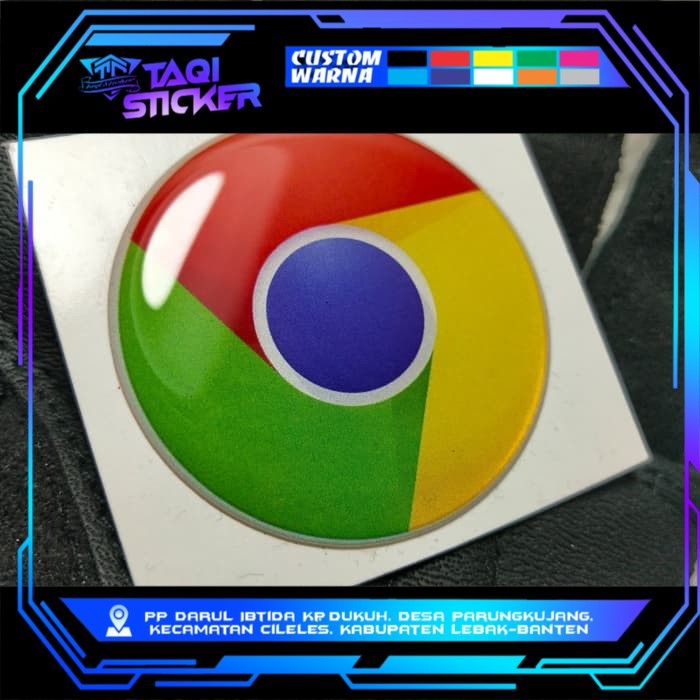 sticker timbul stiker google chrome | Lazada Indonesia