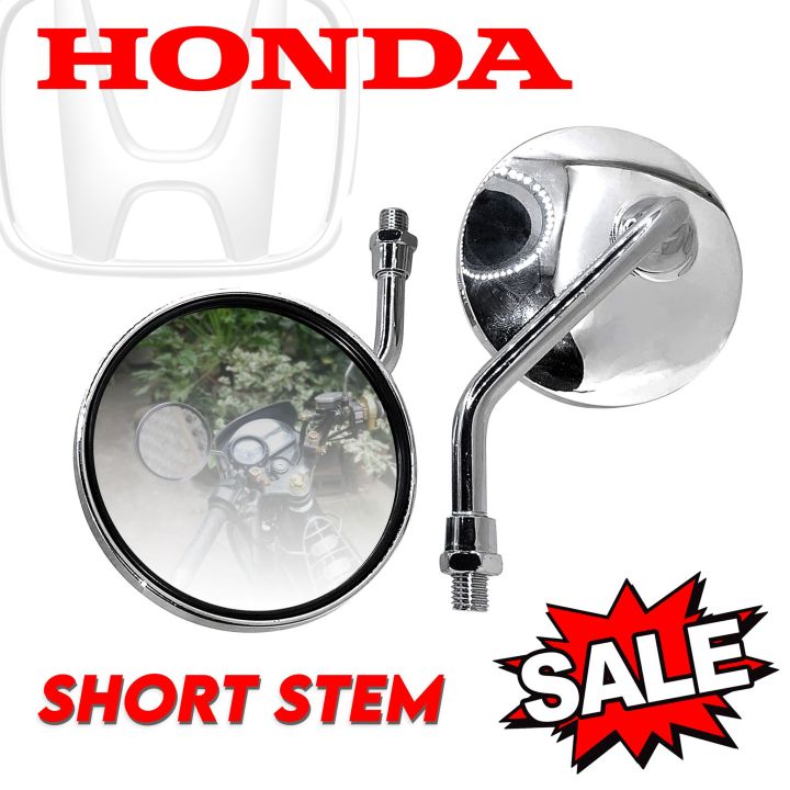 Honda RS125 | Round Circle Side Mirror Chrome Short Stem (BILOG ...