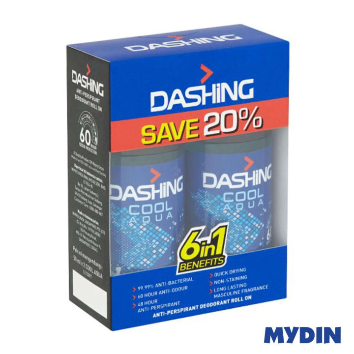 Dashing Deo Roll On TwinPack (50ml x 2) - 2 Variants | Lazada