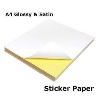 STICKER PAPER satin & glossy A4 for printer | Lazada PH