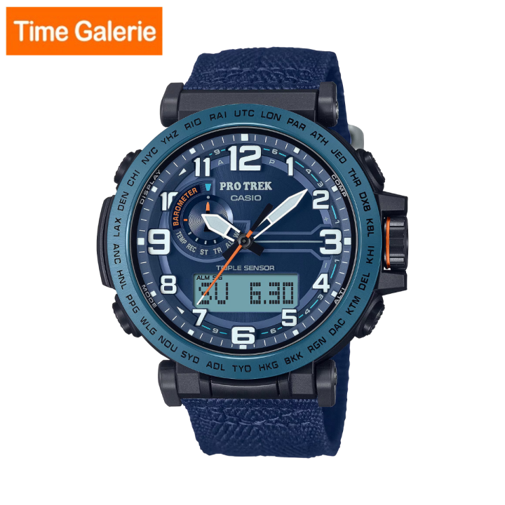 Casio Pro Trek PRG-601YB-2 Tough Solar Triple Sensor Bio-Based Resin Analog-Digital Men Watch ...