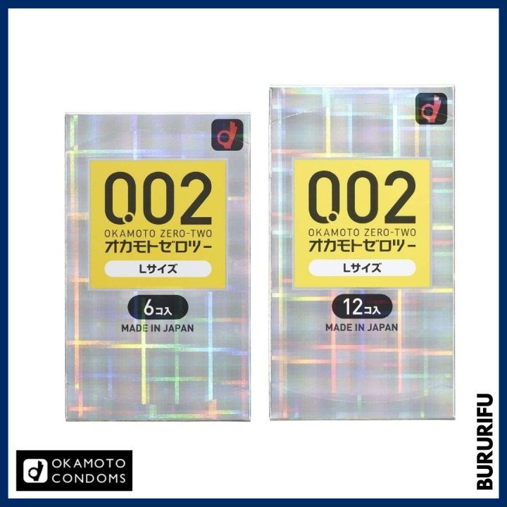 OKAMOTO Zero Two 0.02 Condom L Size Series [6 / 12 pcs] | Lazada