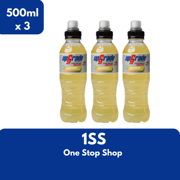 Upgrade Isotonic Drink with Mineral Water Lemon, 500ml set of 3 | Lazada PH