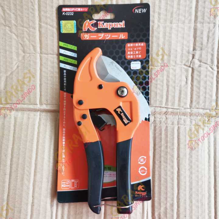 tang potong pipa pvc 42mm KAPUSI JAPAN TECH tang pipa pralon gunting pipa paralon | Lazada Indonesia