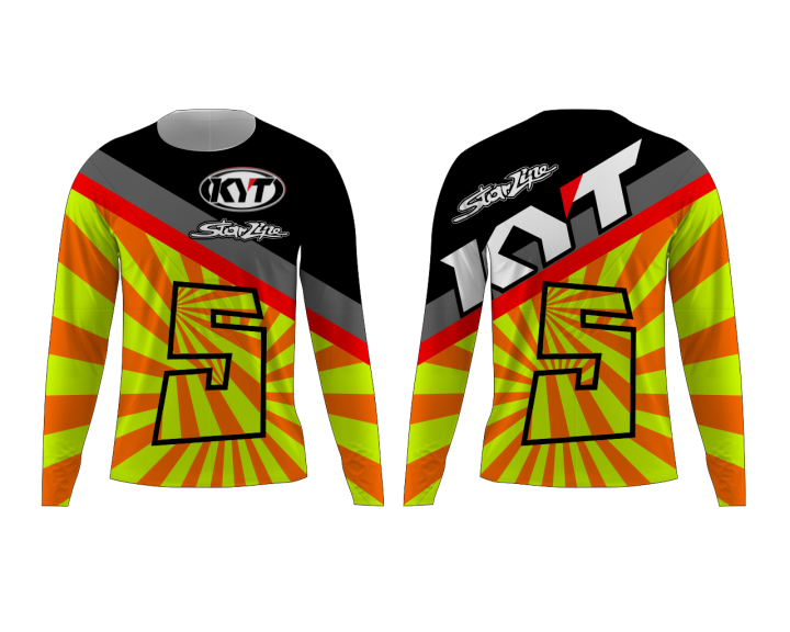 Full Sublimation Long Sleeve, Full Print, Spandex Materials, KYT yellow ...