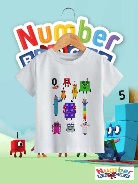 NUMBER BLOCKS T-SHIRT FOR KIDS AND ADULTS | Lazada PH