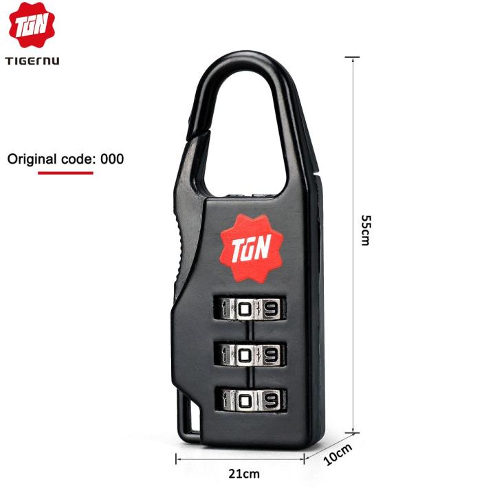 Tigernu Convenient Small Combination Code Lock Padlock(black) | Lazada.vn