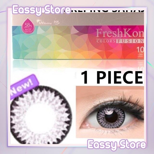 (1 Piece) Freshkon Fusion Daily Color Blushing Violet Contact Lens ...