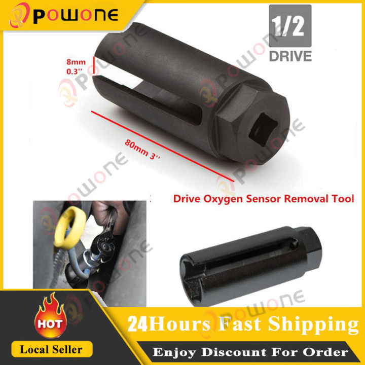 Universal Car O2 Oxygen Sensor Removal Socket 7/8" 22mm 1/2" Drive Tool ...