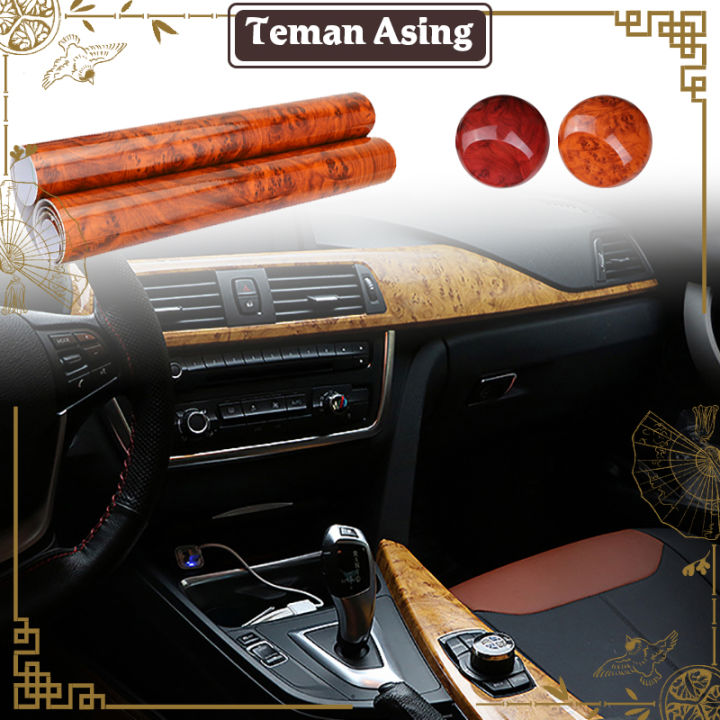 30CMx100CM Stiker Dashboard Mobil / Stiker Vinyl Interior Mobil Motif ...