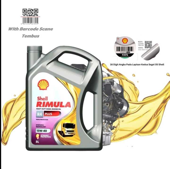 Oli SHELL Rimula R4 Pus R4 X 15W-40 15W40 Galon Original 100% | Lazada ...