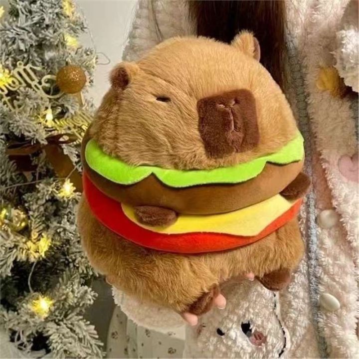 Hamburg Capybara Plush Toy Fluffty Kawaii Plushie Doll Simulation ...