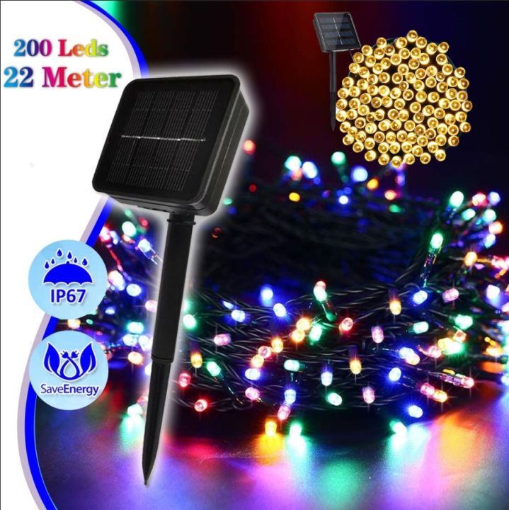 Outdoor Solar Fairy Lights Lampu Raya hari raya lights Outdoor Festoon ...