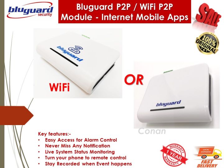 Bluguard P2P / WiFi P2P Module (Internet Mobile Apps) for Alarm System ...