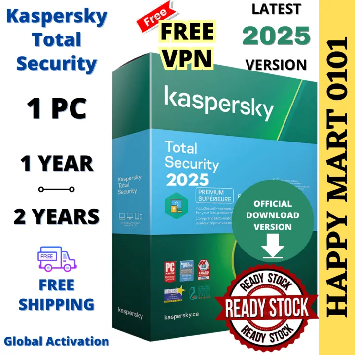 Kaspersky_Total Security 2025 version (ANTIVIRUS) Activation Key [1PC ...