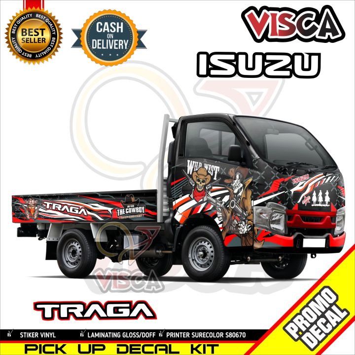 Stiker Isuzu Traga Variasi Mobil Pick Up Isuzu Traga Stiker Mobil Pick ...