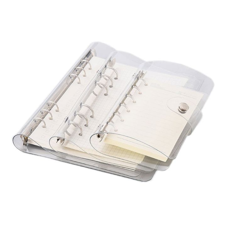 A5/A6 Loose Leaf Notebook 6 Rings Soft Cover Planner Dotted/ Grid ...