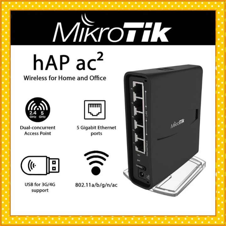 RBD52G-5HacD2HnD-TC-MikroTik hAP ac2 Dual-Concurrent 2.4/5GHz Access ...