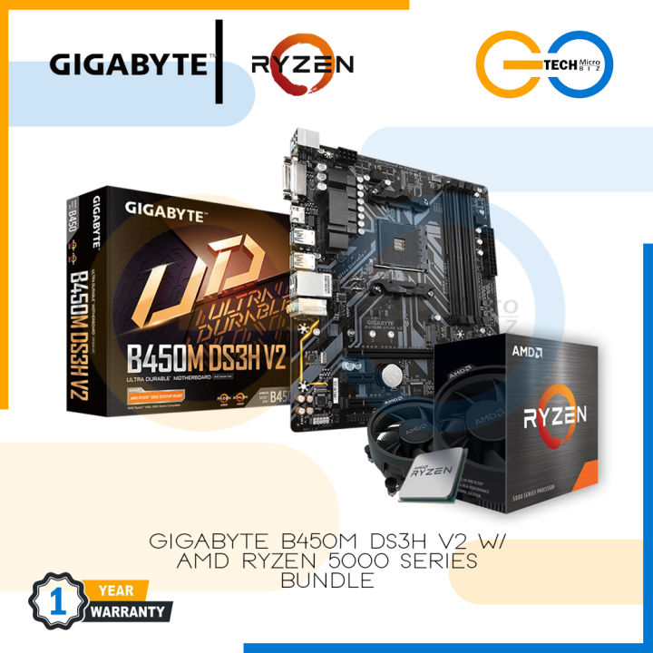 AMD Ryzen 5 4500 / 5500 / 5600 / 5600X / 5600G / Ryzen 7 5700G / 5700x Gigabyte B450M DS3H V2 ...