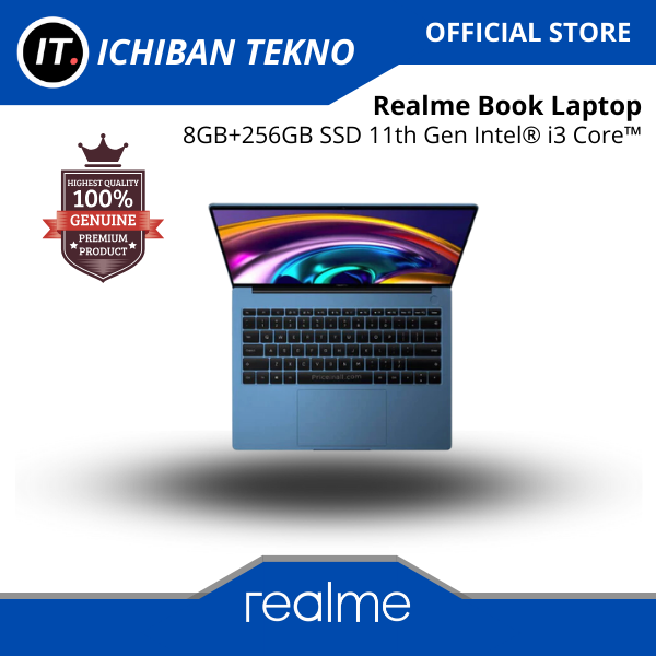 Realme Book Laptop (8GB+256GB SSD) 11th Gen Intel® i3 Core™ Processor ...