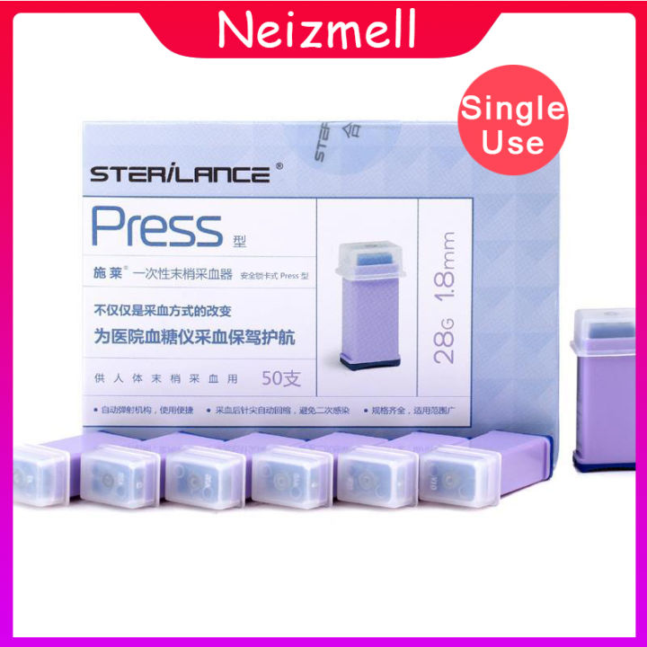 50pcs/100pcs 28G disposable blood collection Lancets for Single Use ...