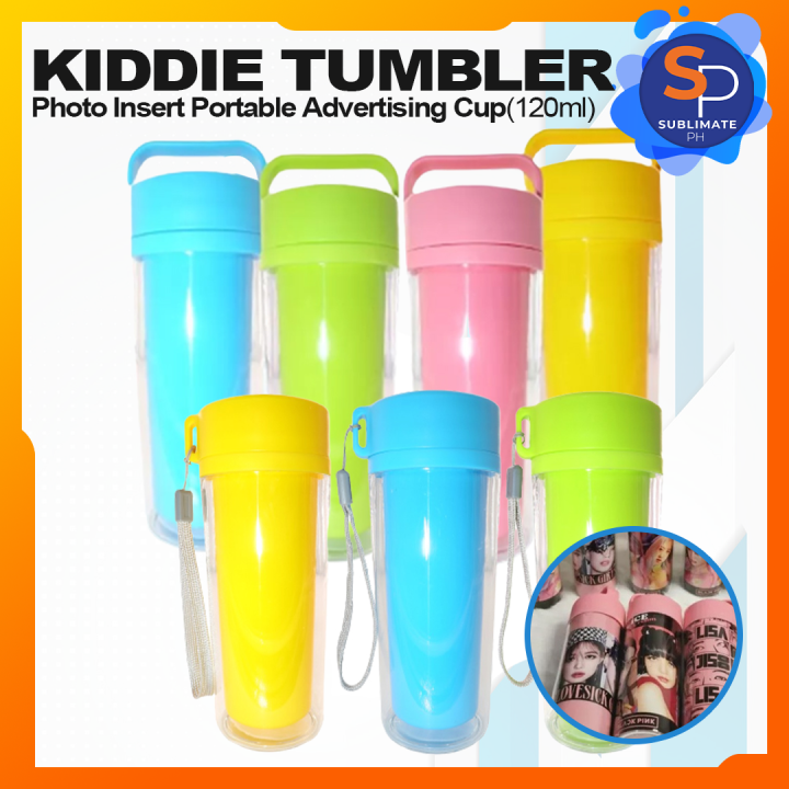 Tumbler for Kids Personalized – Photo Insert Drinkware with Handle ...