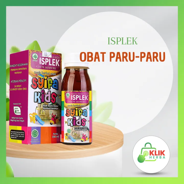 SYIFA KIDS ISPLEK Obat Paru-Paru Dan Batuk Dan Sesak Anak Madu Herbal ...