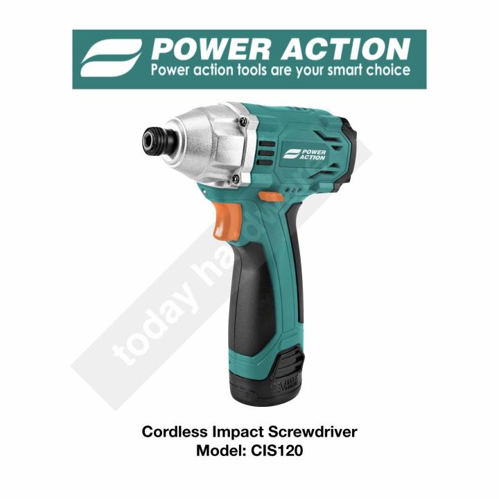 Power Action Cordless Impact Screwdriver (CIS120) | Lazada