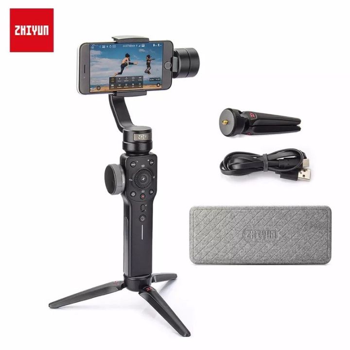 Zhiyun Smooth 4 3-Axis Gimbal Stabilizer for Smartphone | Lazada Indonesia