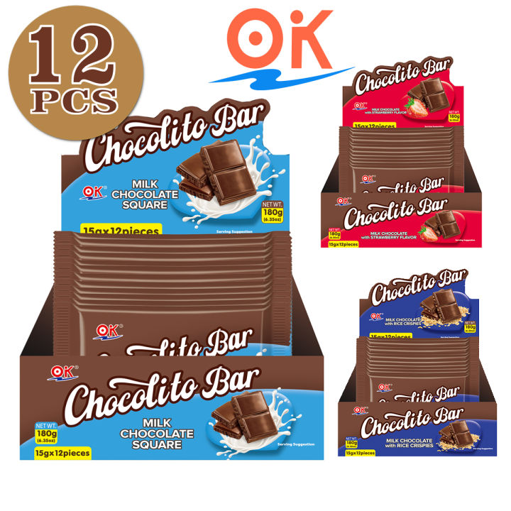 OK Chocolito Chocolate Bar Milk Chocolate 12PCS | Lazada PH
