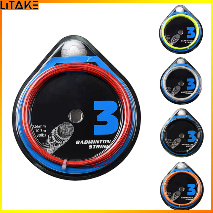 LitakeBadminton Racket String High Elastic Durable Badminton Line 10 ...