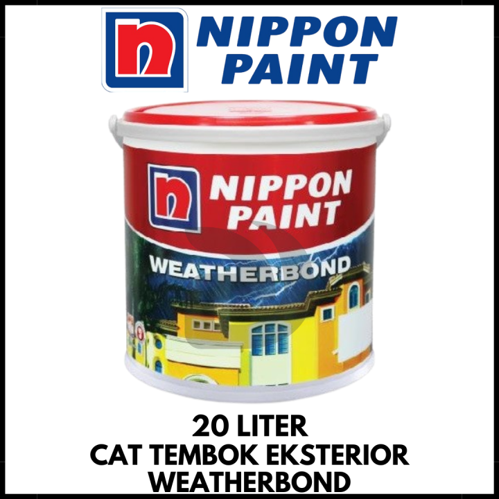 Cat Tembok Eksterior Nippon Paint Weatherbond Pail 20Liter | Lazada ...