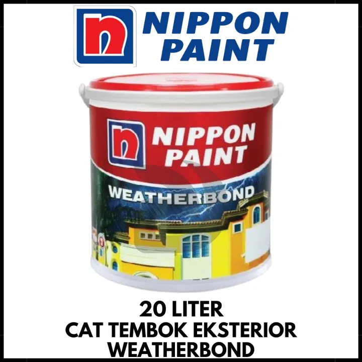 Cat Tembok Eksterior Nippon Paint Weatherbond Pail 20Liter | Lazada ...