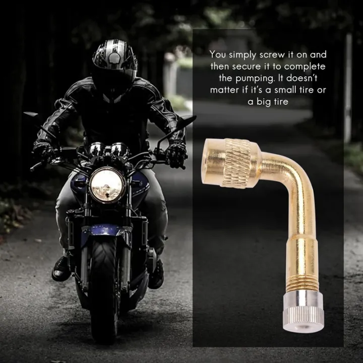 (KYSB) 2pcs Valve Extension Valve Extension Adapter Tire 90 Degree Bent ...