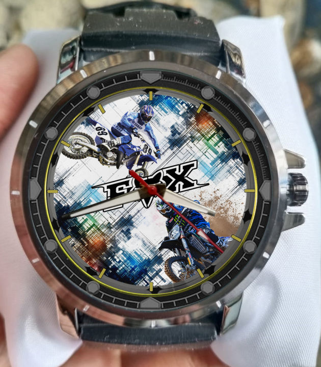 Jam Tangan Custom // JAM TANGAN STICKER Motor Cross // JAM TANGAN KEREN ...