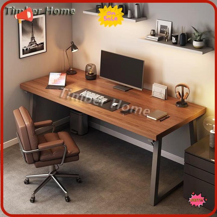 ⭐Ready Stock⭐ Timber wooden desk bedroom computer table student study ...