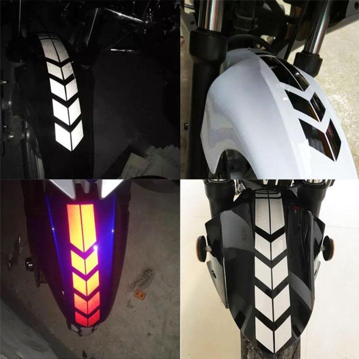 Reflective Waterproof Motorcycle Stickers Wheel on Fender Safety ...