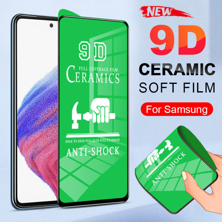 9D Hd Kính Cường Lực Gốm Dẻo hình cong [Không bao giờ vỡ] cho Samsung Galaxy Note 20 S23 S22 S21 ...
