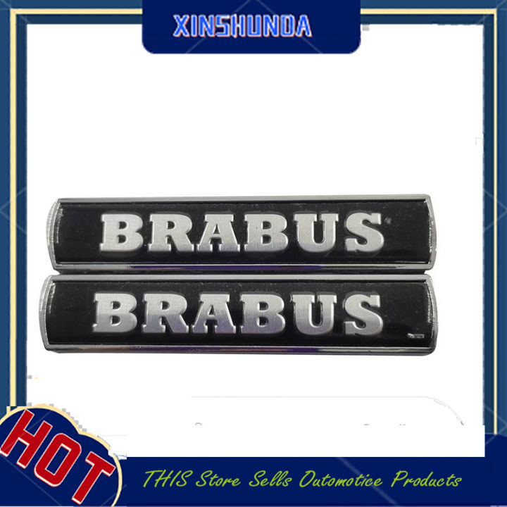 XSD 2 X Metal BRABUS Logo Car Side Fender Decorative Emblem Sticker ...