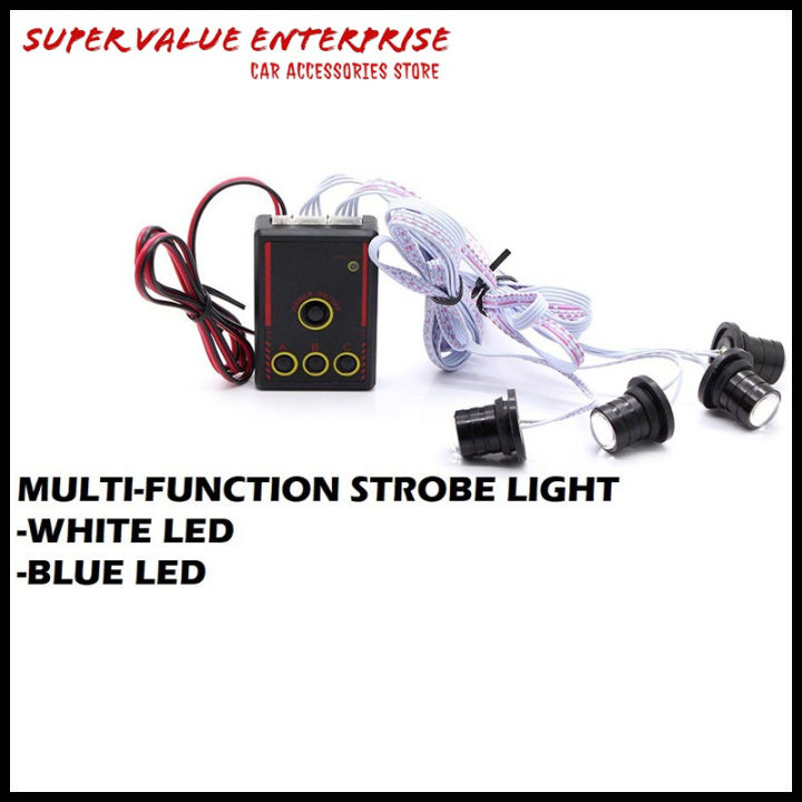 4 LED Multi-Function Strobe Light Car Lamps with Controller RH-808 | Lazada