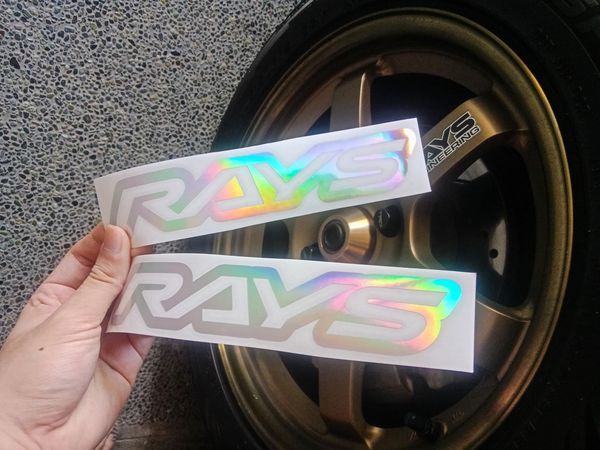 RAYS Logo Stickers 250mm | Lazada PH