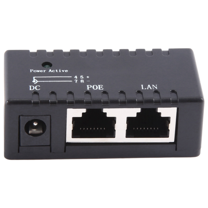 Poe Splitter Poe Injector Rj45 Dc 5.5Mm x 2.1Mm Input Passive Poe ...