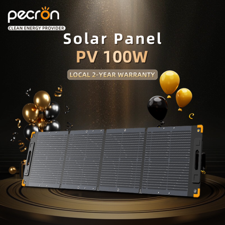 PECRON PV100 100W Portable Solar Panel Waterproof IP67 for E300LFP ...