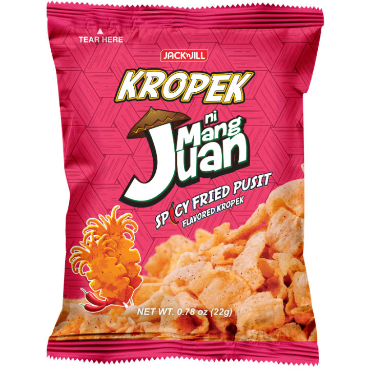 Kropek ni Mang Juan Fried Pusit Spicy Flavor 22g | Lazada PH