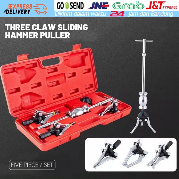 Alat Penarik Bearing 3 Jaw Kaki Leg Internal Hammer Bearing Puller Set ...
